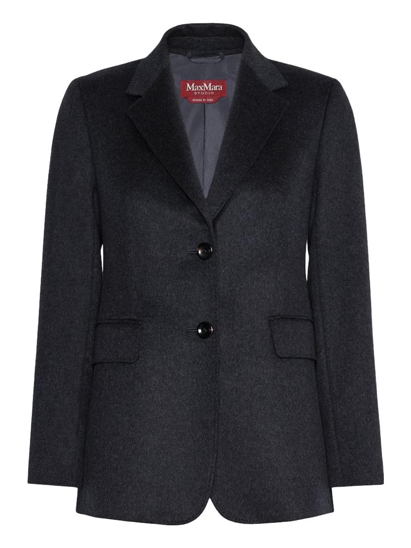 MAX MARA Max Mara Single-Breasted Wool Broadcloth Blazer